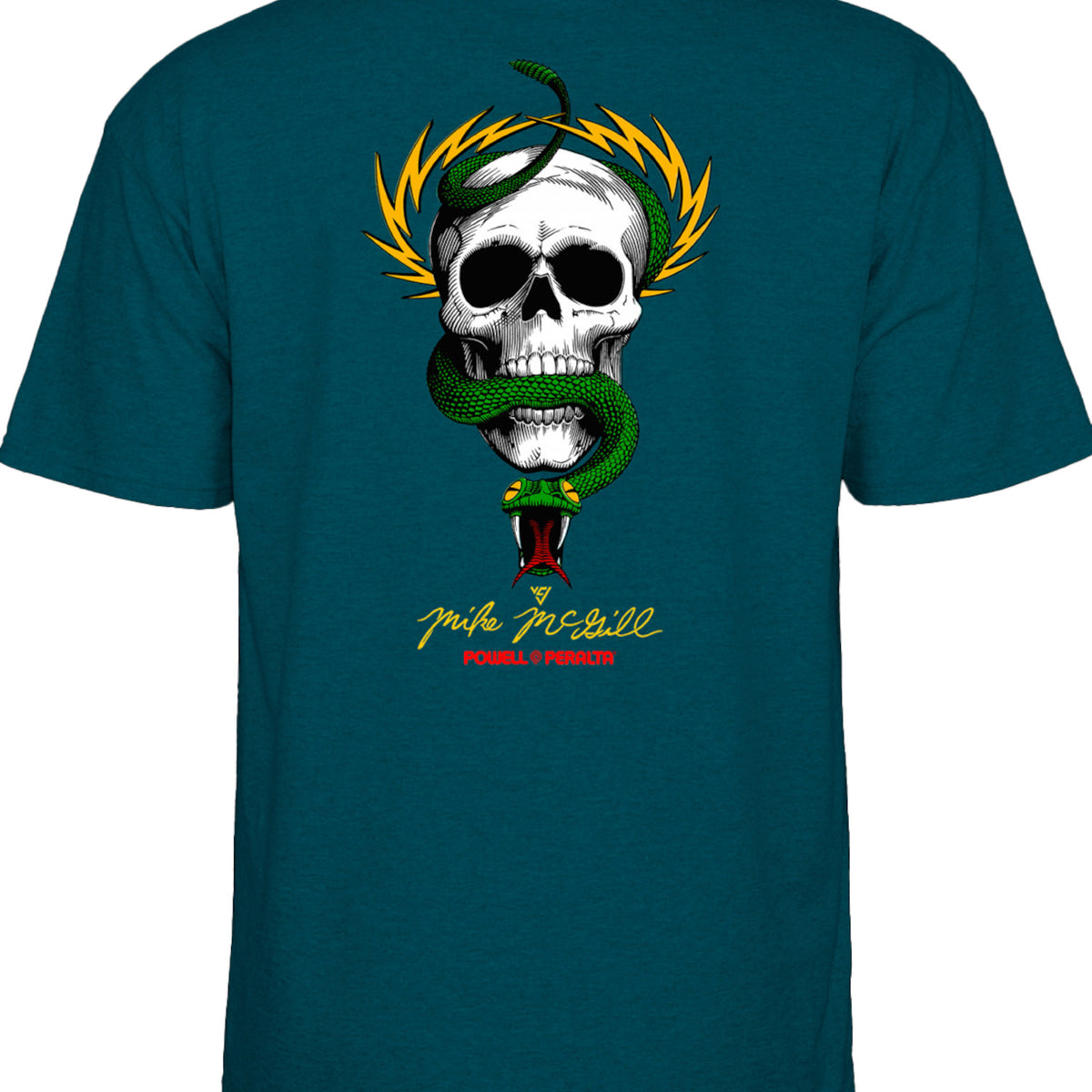 Mc Gill Skull & Snake Powell-Peralta T-Shirt in midnightteal für Herren ...